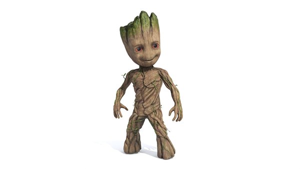 modelo 3d Personaje del Pequeño Groot en pose de pie - TurboSquid 2269730
