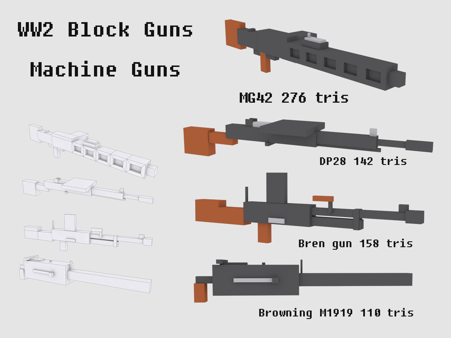 3D war weapons gun model | 1148829 | TurboSquid