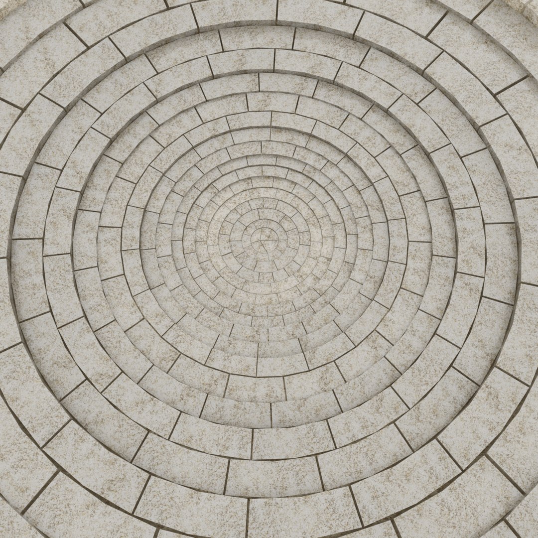 Stone circle floor 3D model - TurboSquid 1158178