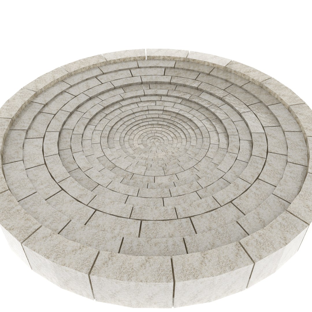 Stone circle floor 3D model - TurboSquid 1158178