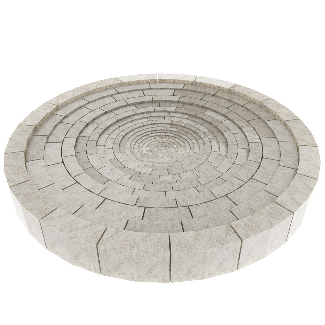 Stone circle floor 3D model - TurboSquid 1158178