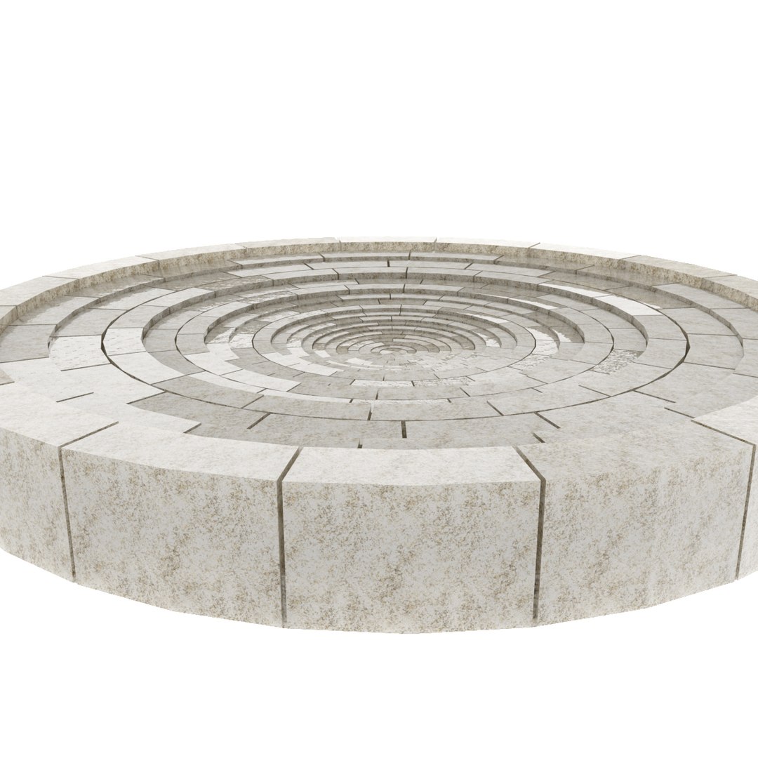 Stone circle floor 3D model - TurboSquid 1158178