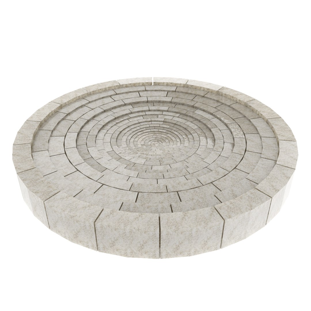 Stone circle floor 3D model - TurboSquid 1158178