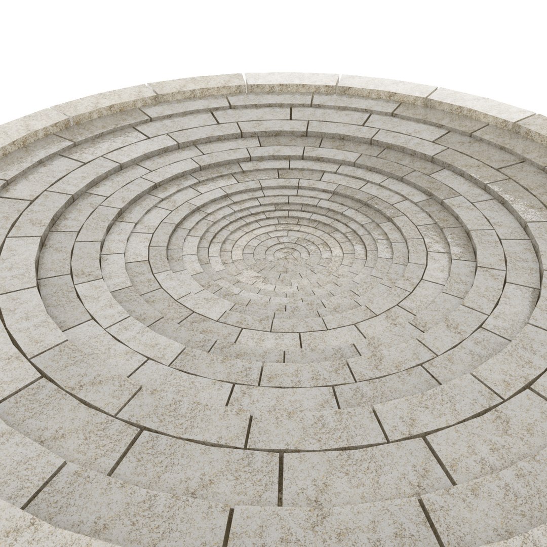 Stone circle floor 3D model - TurboSquid 1158178