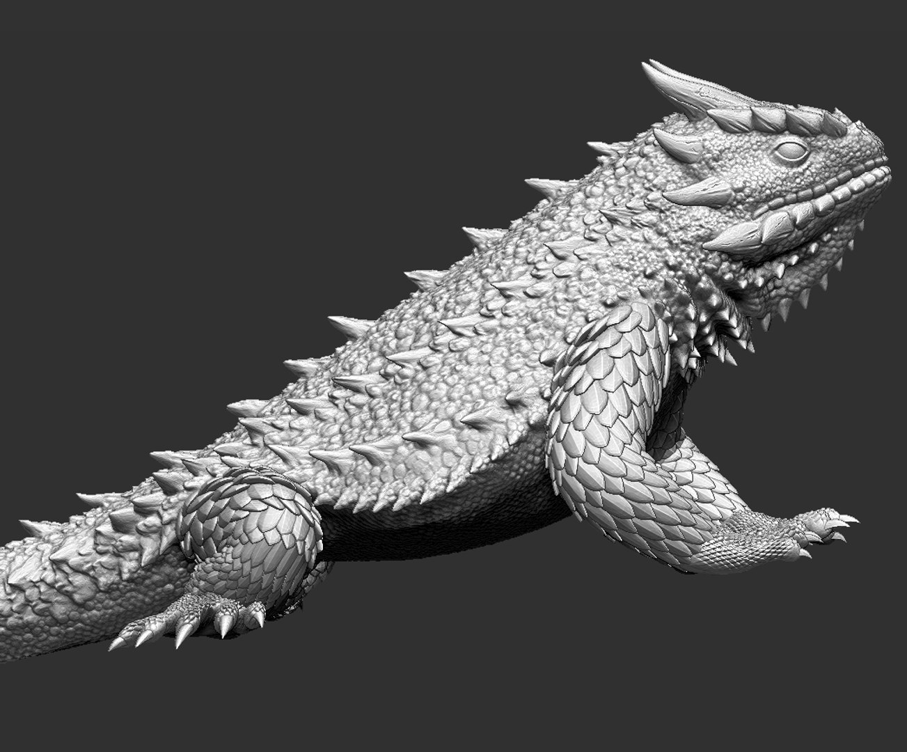 3D Model Lizard Animal Statue - TurboSquid 1608833