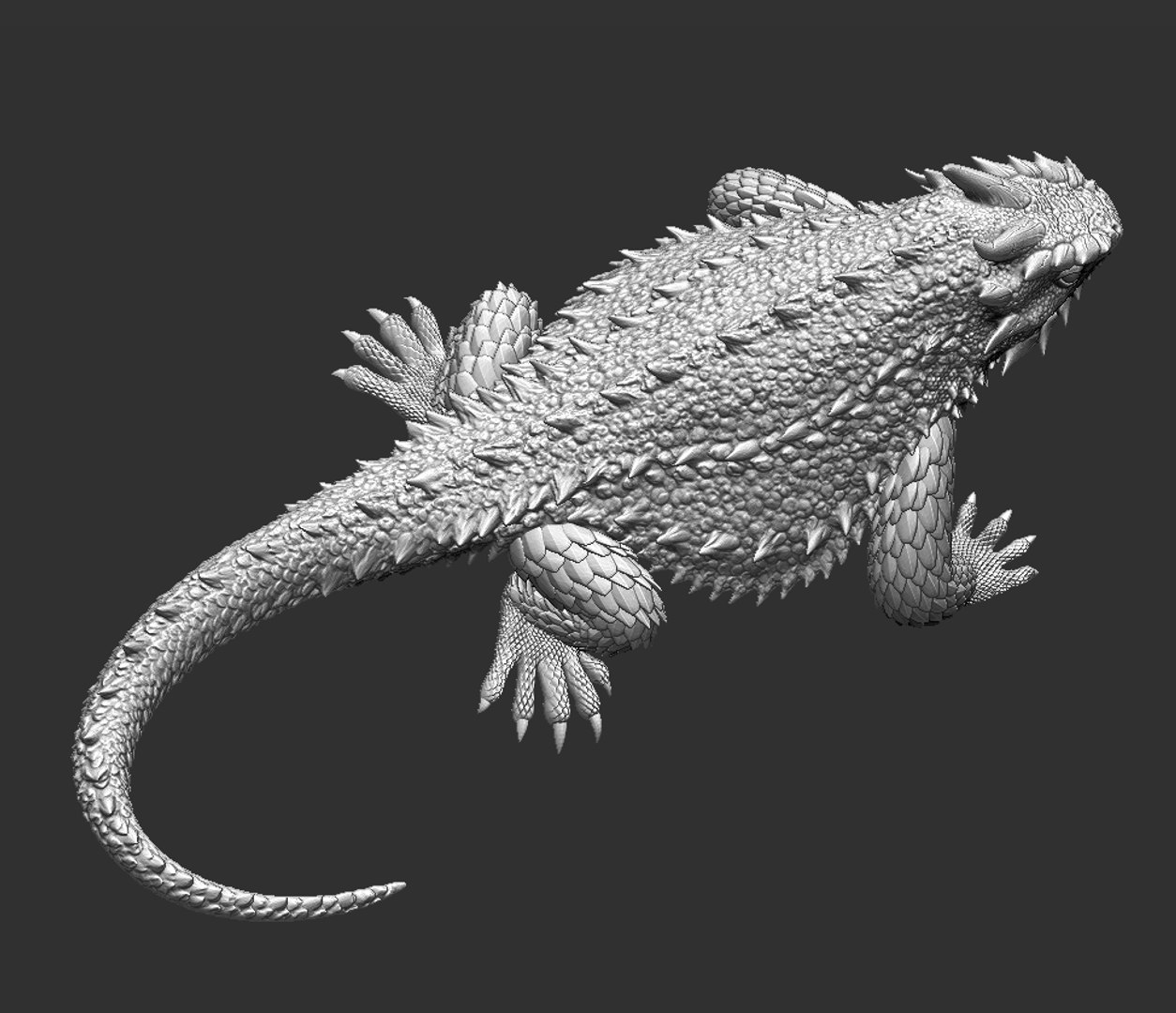 3D Model Lizard Animal Statue - TurboSquid 1608833