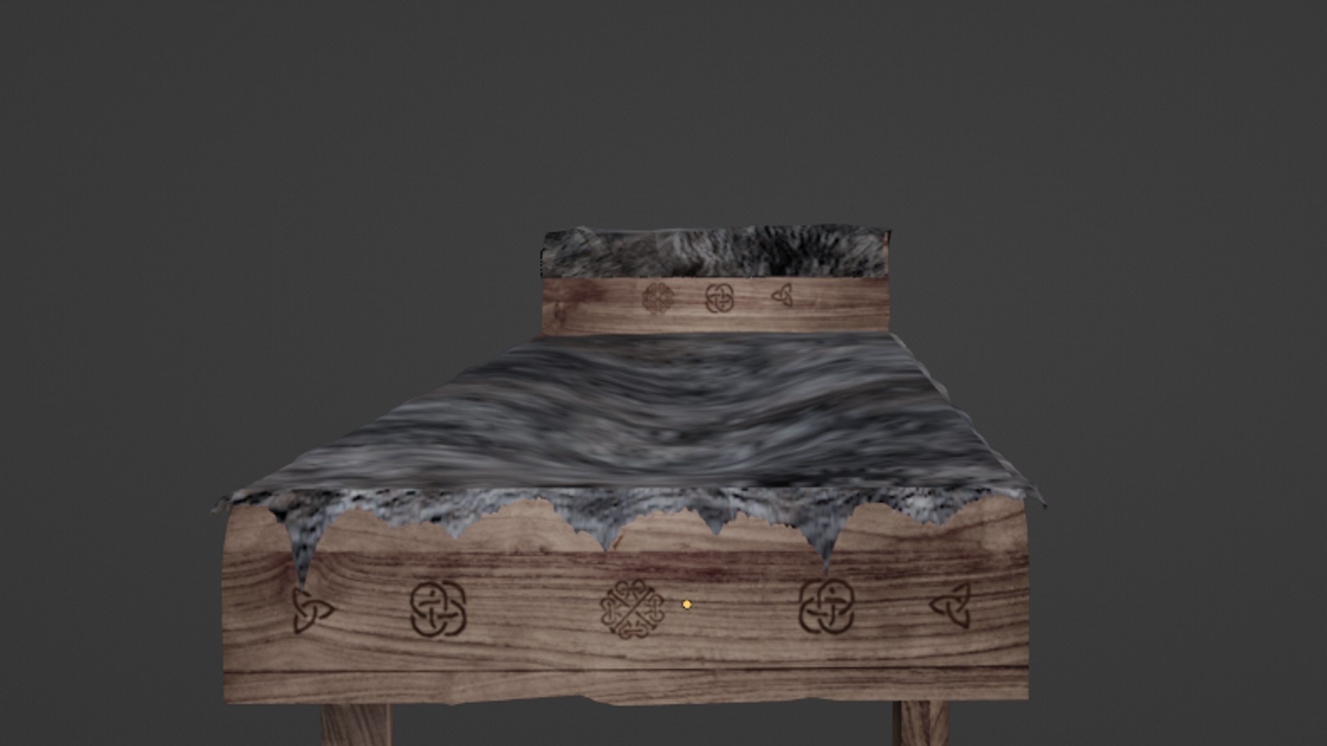 Viking Fur Bed 3D Model - TurboSquid 1956575
