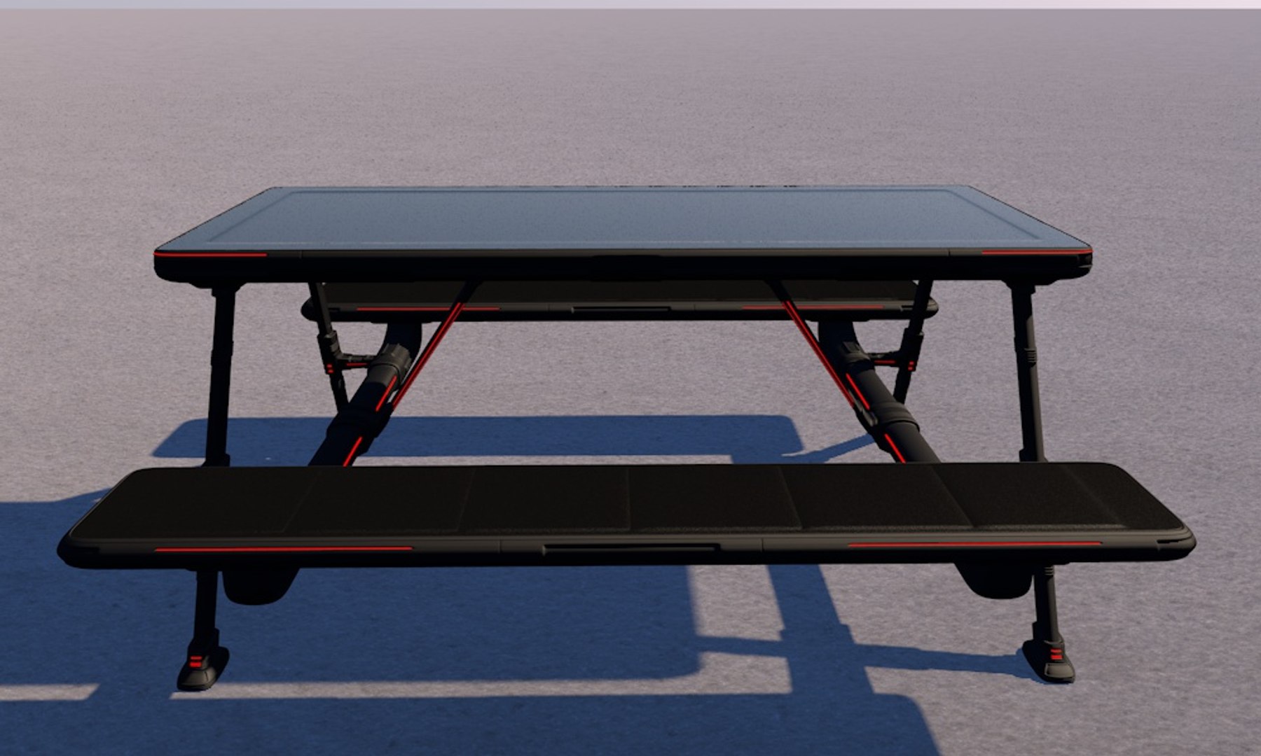 Futuristic Picnic Table 3d C4d
