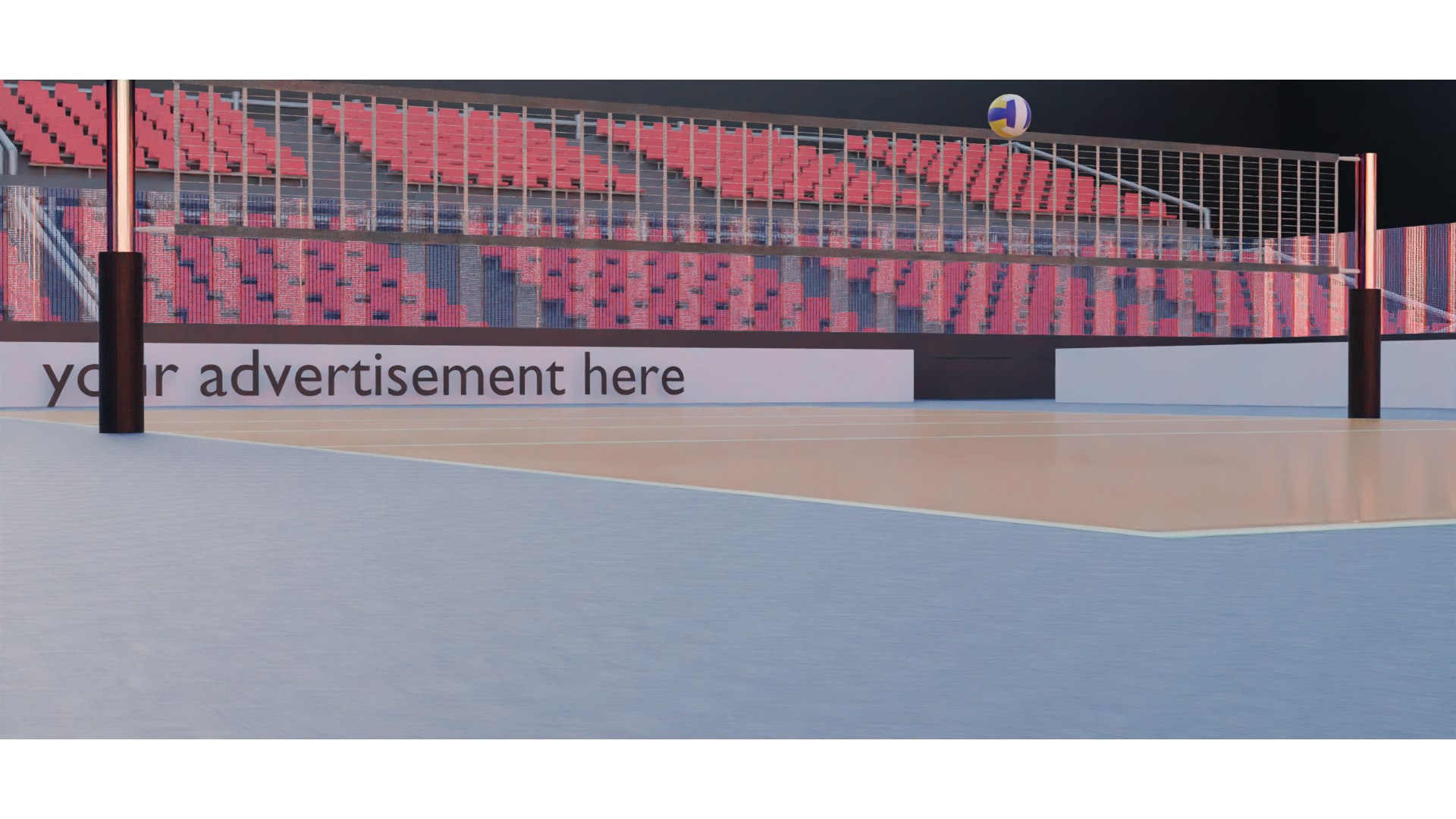 3D Model Volleyball Arena - TurboSquid 2214814