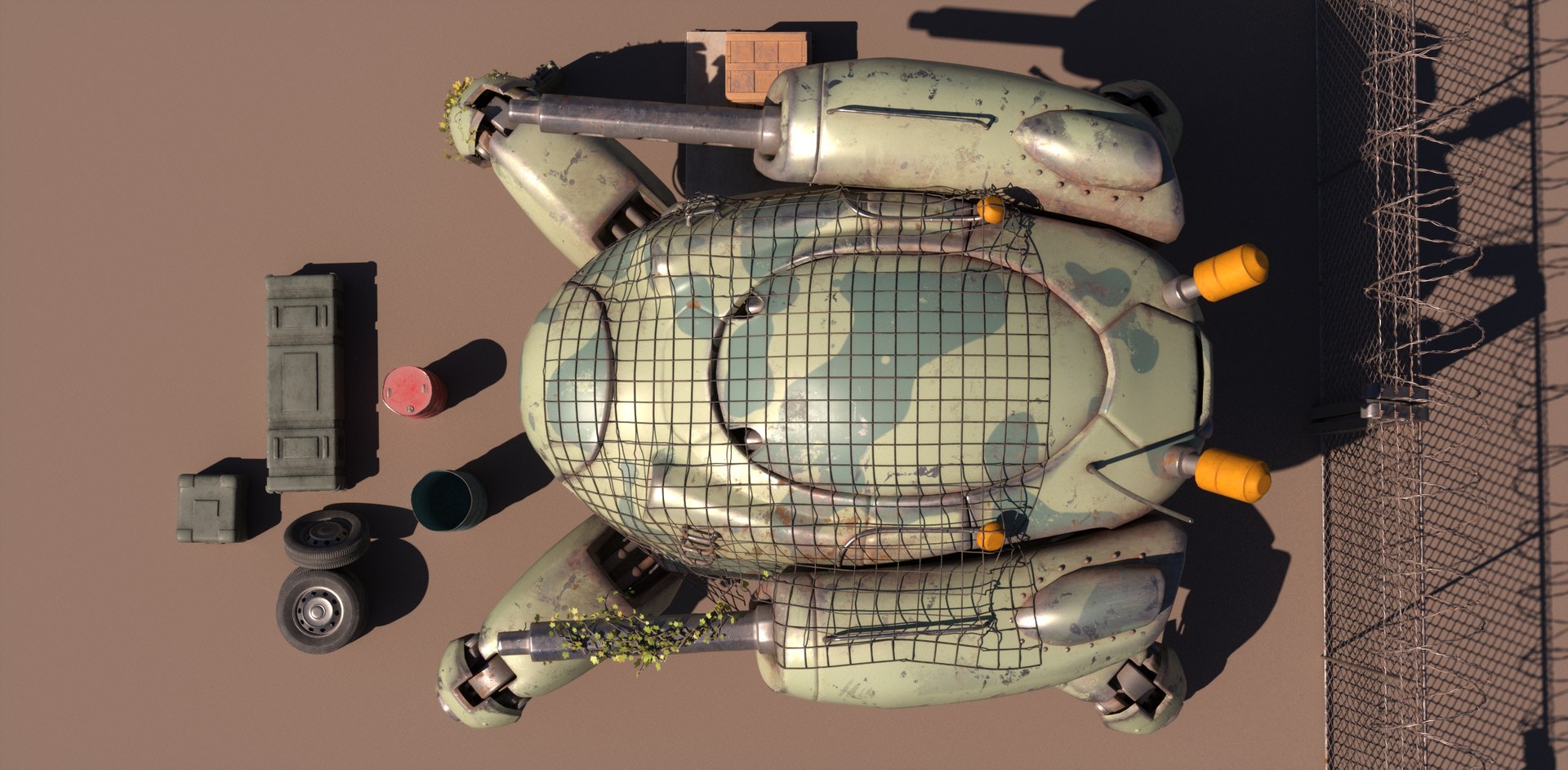 Combat Mecha Military Base 3D - TurboSquid 2161245