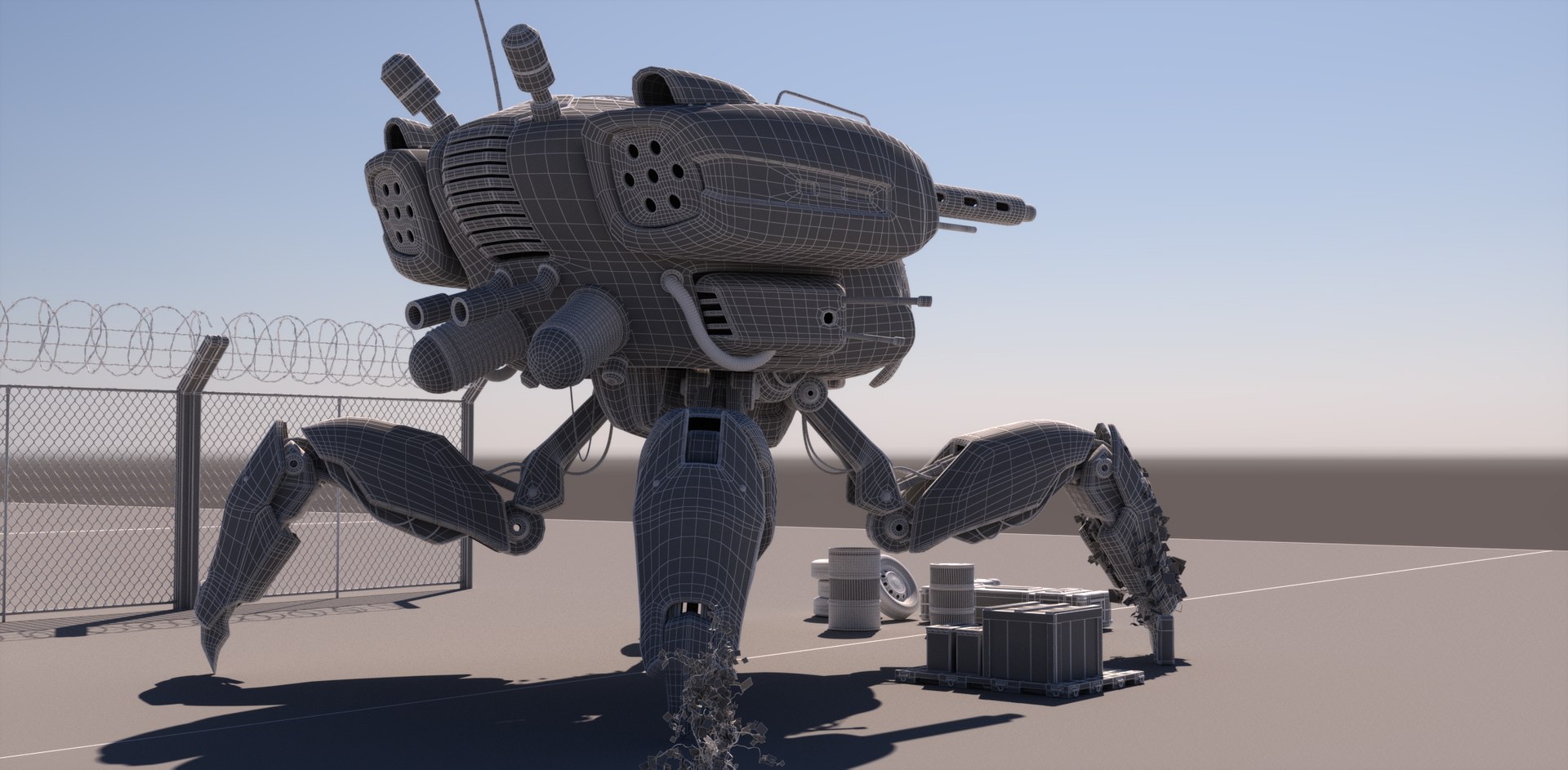 Combat Mecha Military Base 3D - TurboSquid 2161245