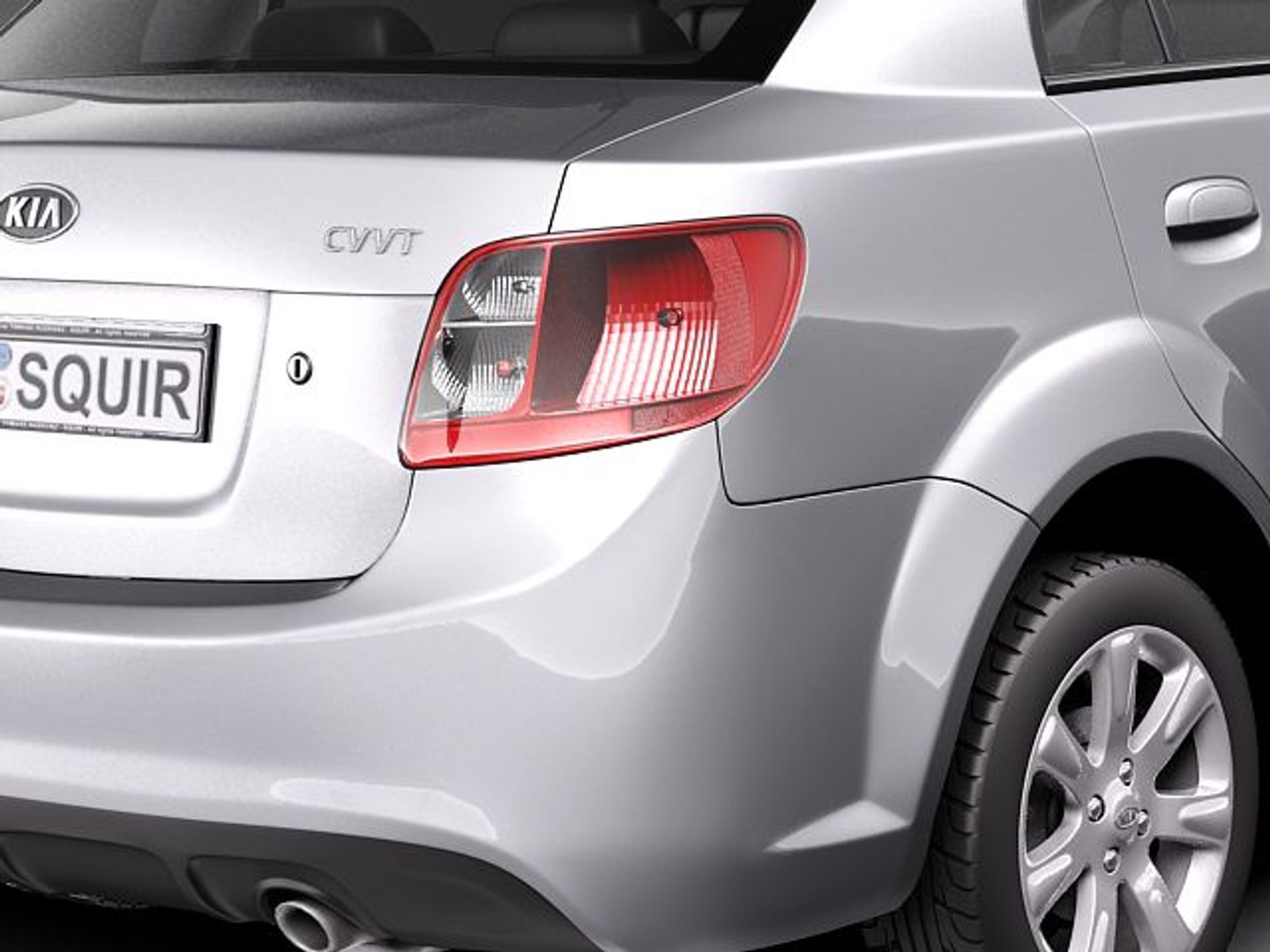 Kia Rio Sedan Car 3d C4d