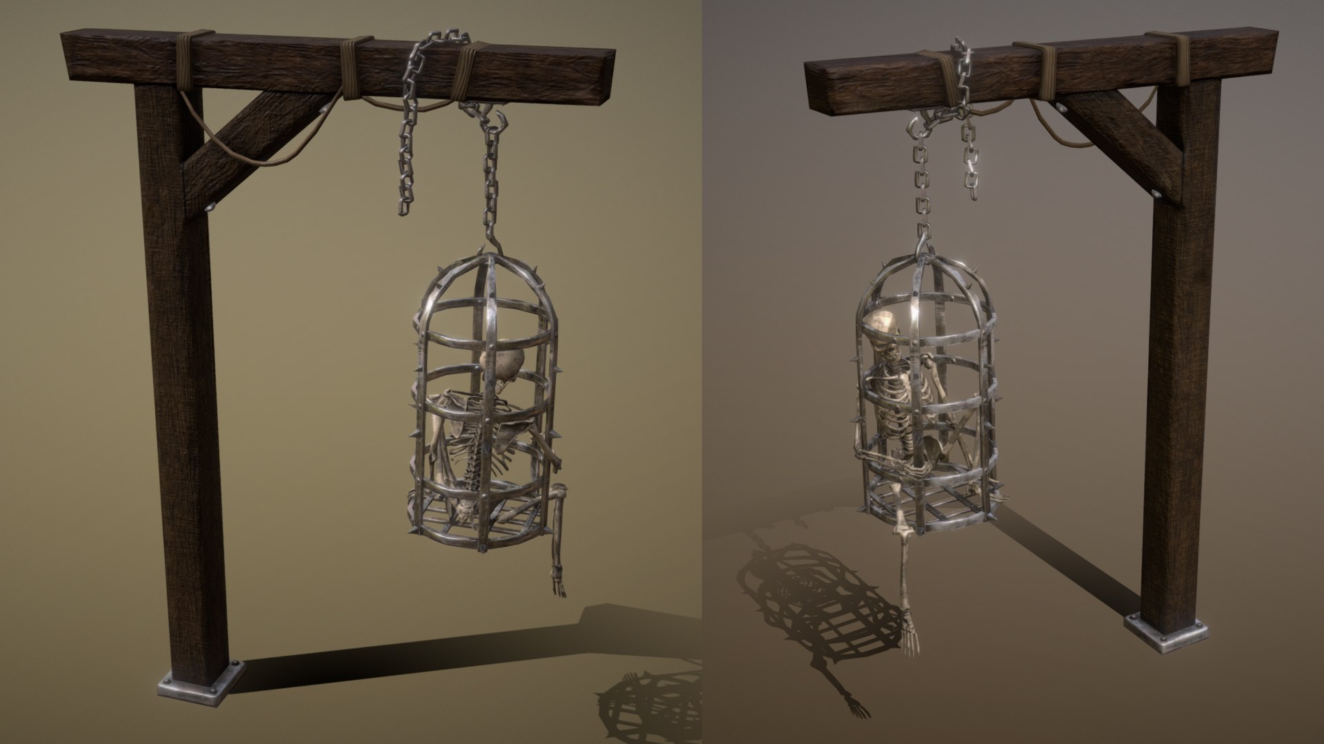 Skeleton Cage 3D - TurboSquid 1907943