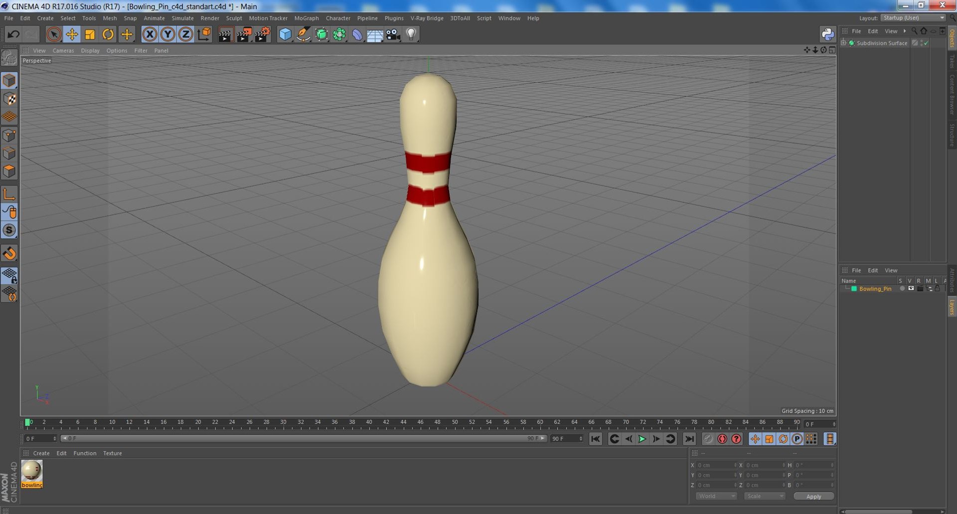 3D Model Bowling Pin - TurboSquid 2206392