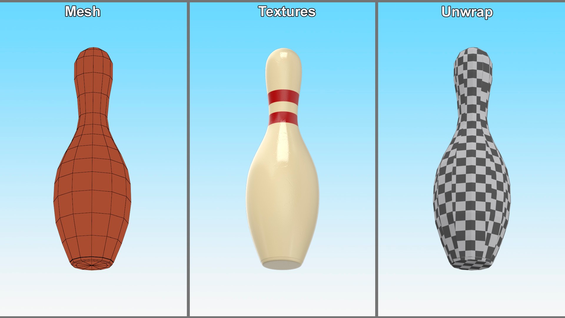 3D Model Bowling Pin - TurboSquid 2206392