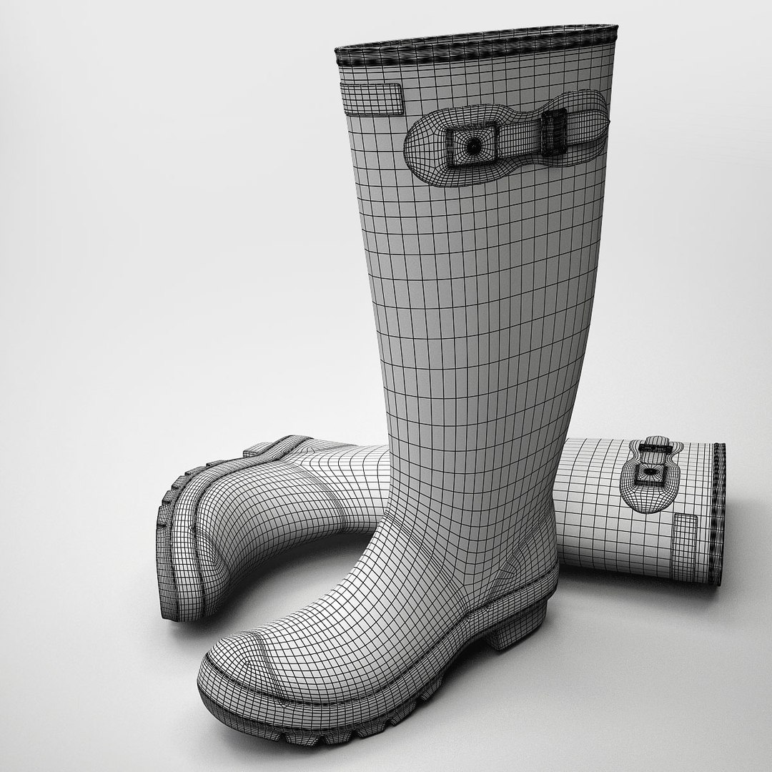 wellington boots 3d model