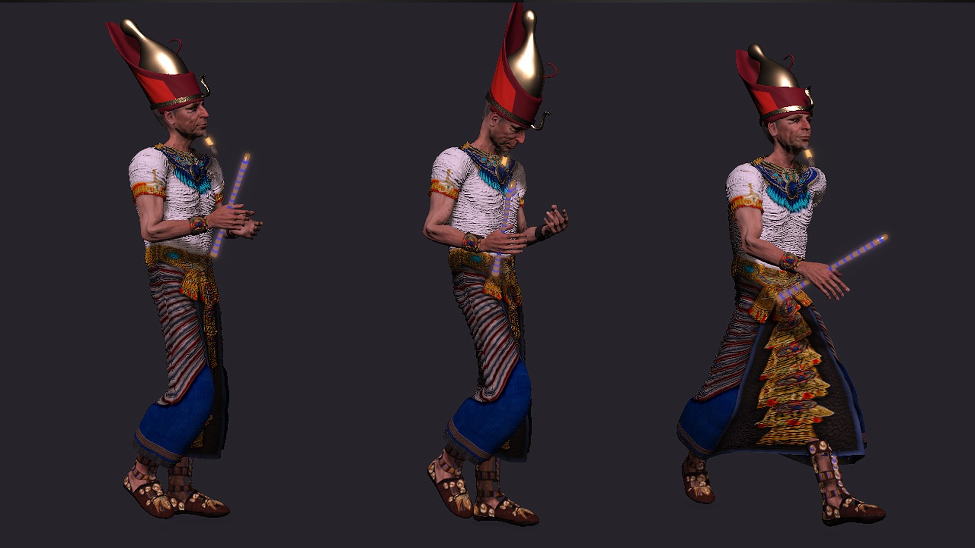 3D Model Pharaoh Of Egypt - TurboSquid 1787633