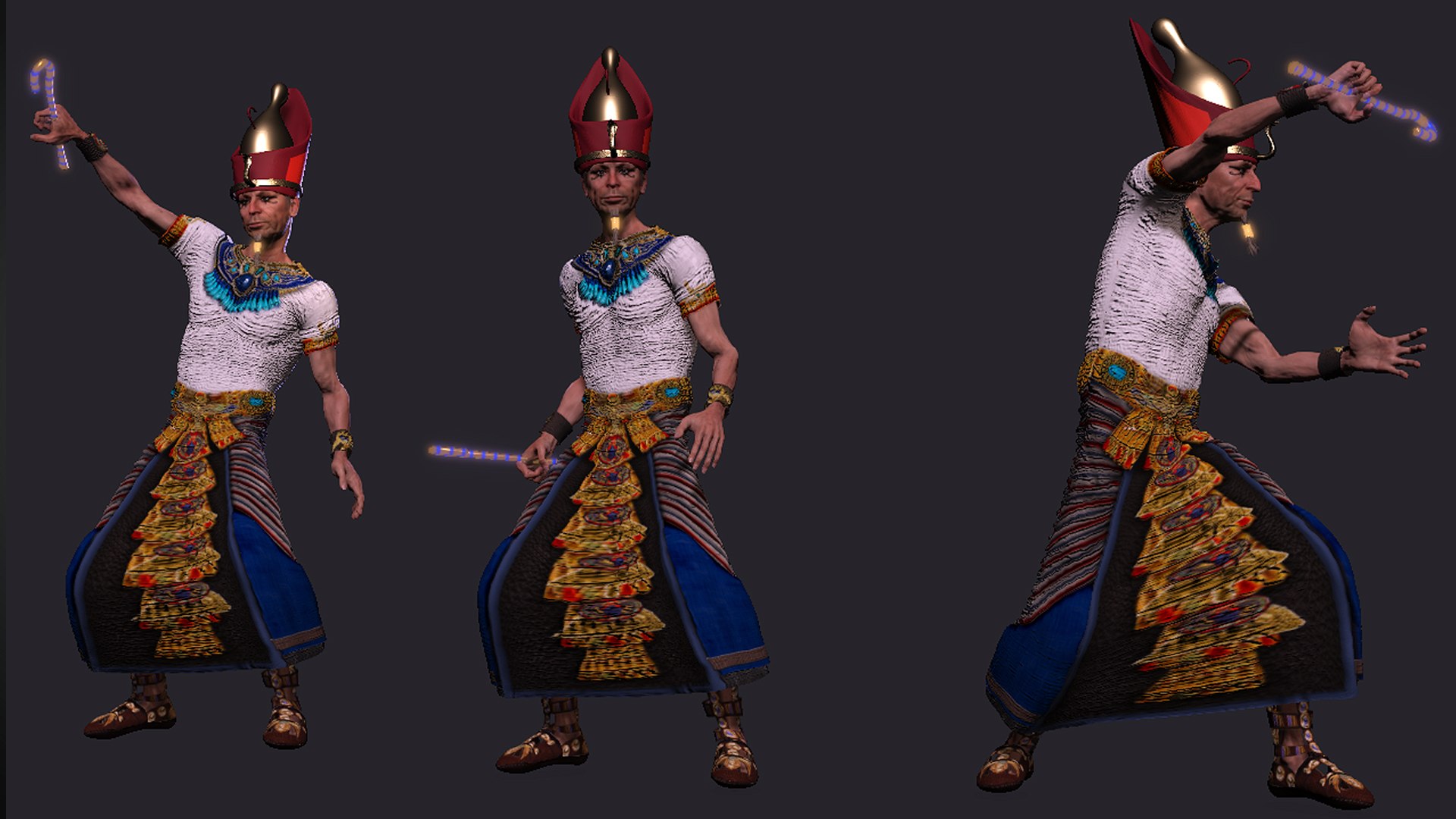 3D Model Pharaoh Of Egypt - TurboSquid 1787633