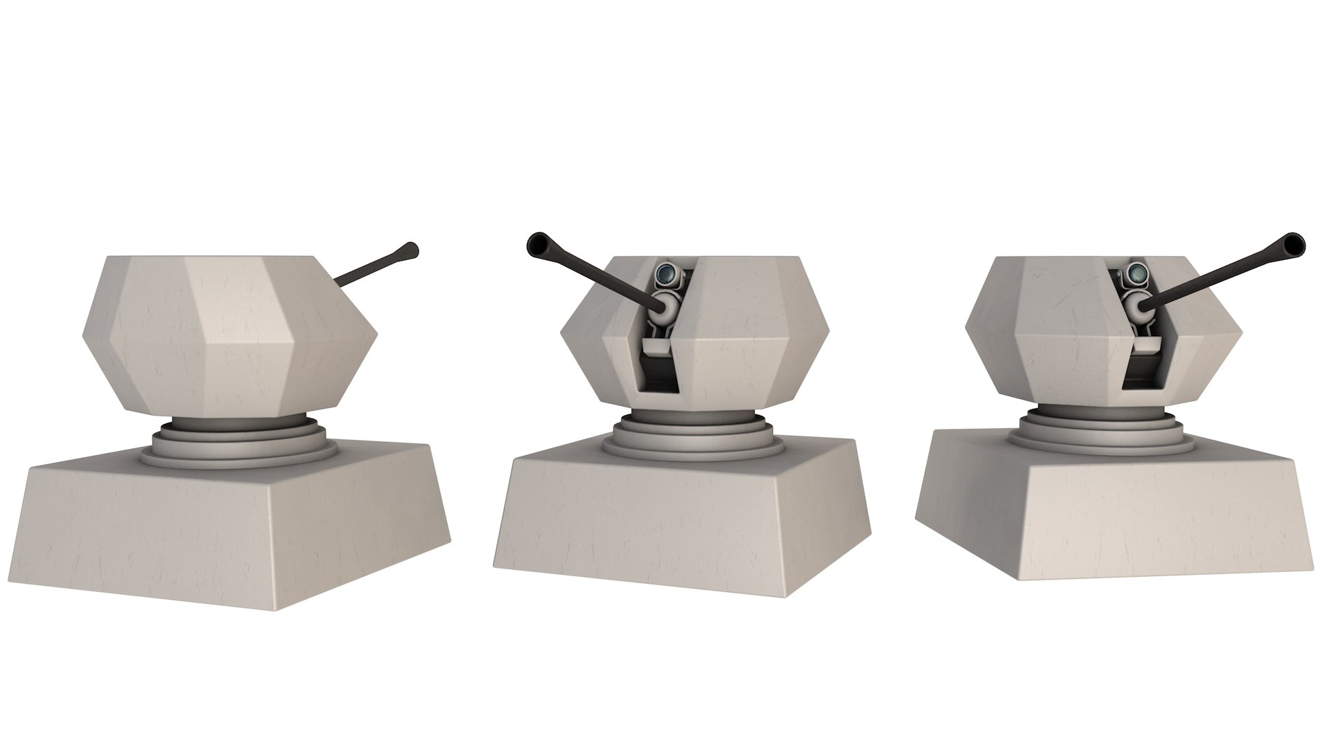 Generic Turret Gun 3D Model - TurboSquid 2326355