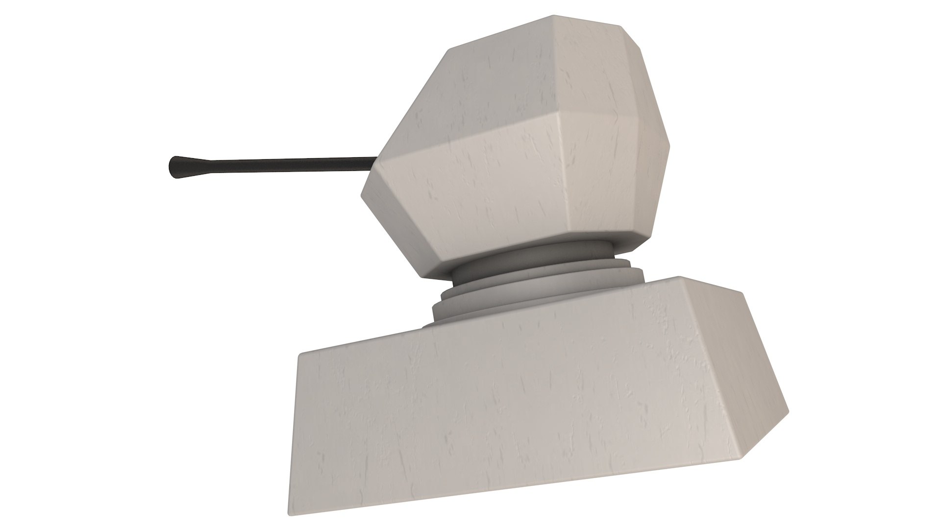 Generic Turret Gun 3D Model - TurboSquid 2326355