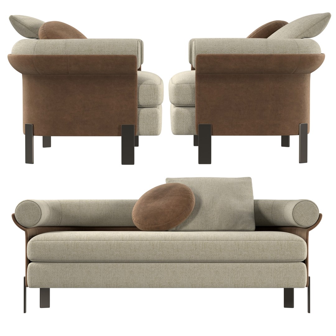 Minotti Mattia Sofa 3D - TurboSquid 1815146