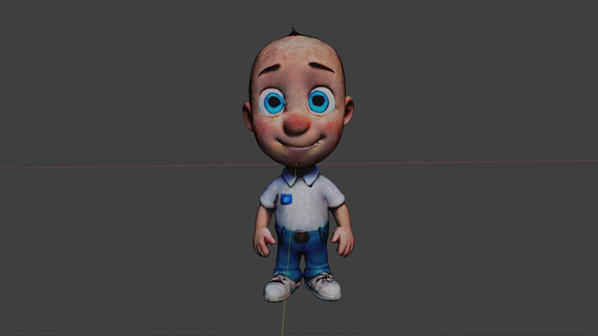 3D Bald Boy - Cartoon Child Model - TurboSquid 2134164