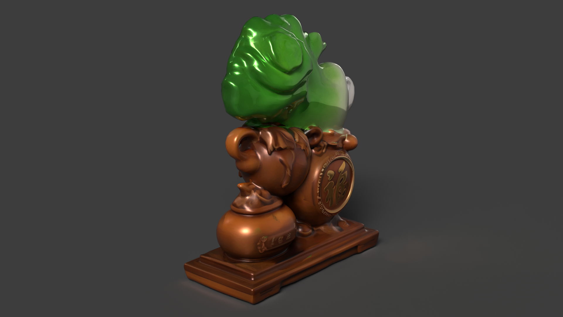 Chinese Jade Cabbage Figure 3D - TurboSquid 2347997