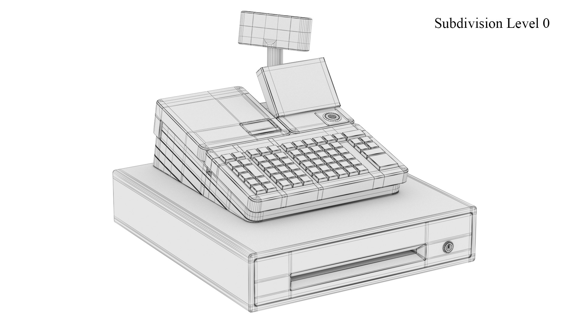 Realistic Cash Register Casio 3D - TurboSquid 1459081