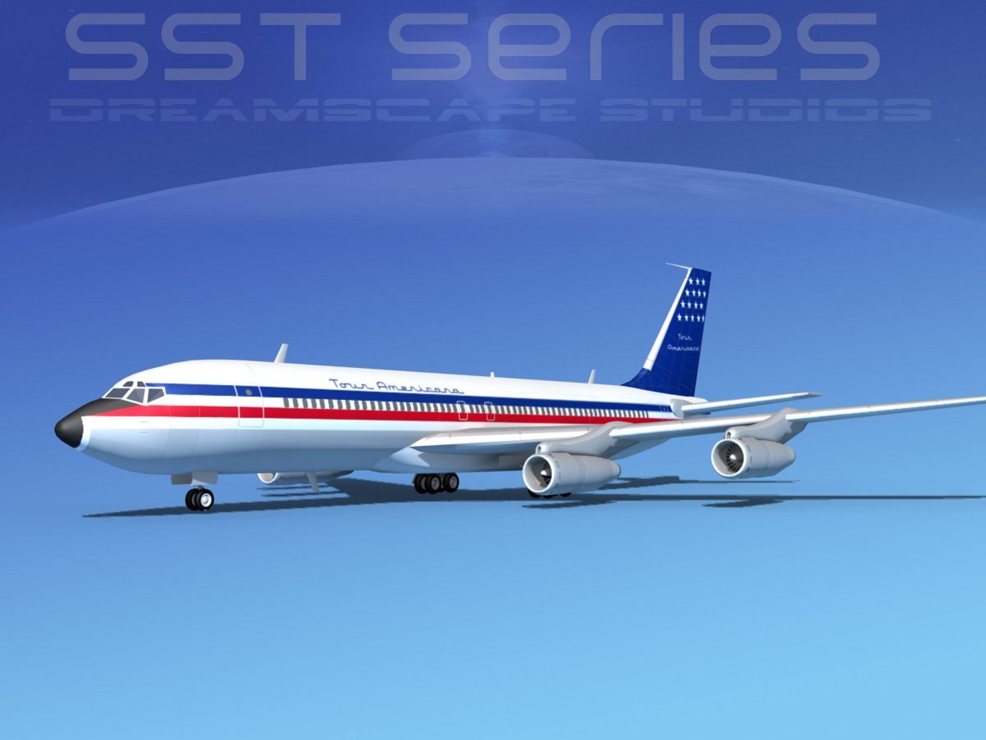 3d 707-320 Boeing 707