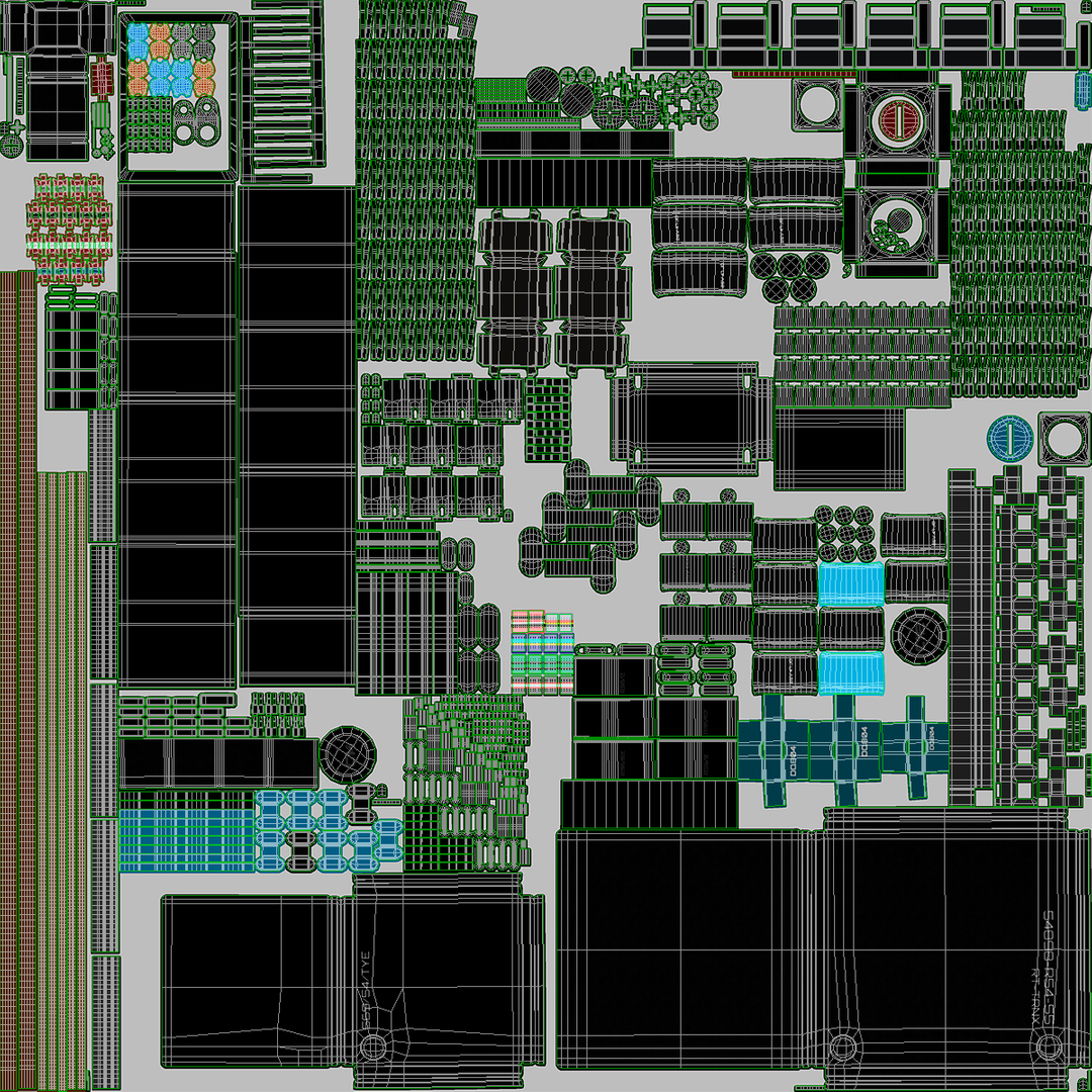 Generic circuit blue board 3D model - TurboSquid 1234784