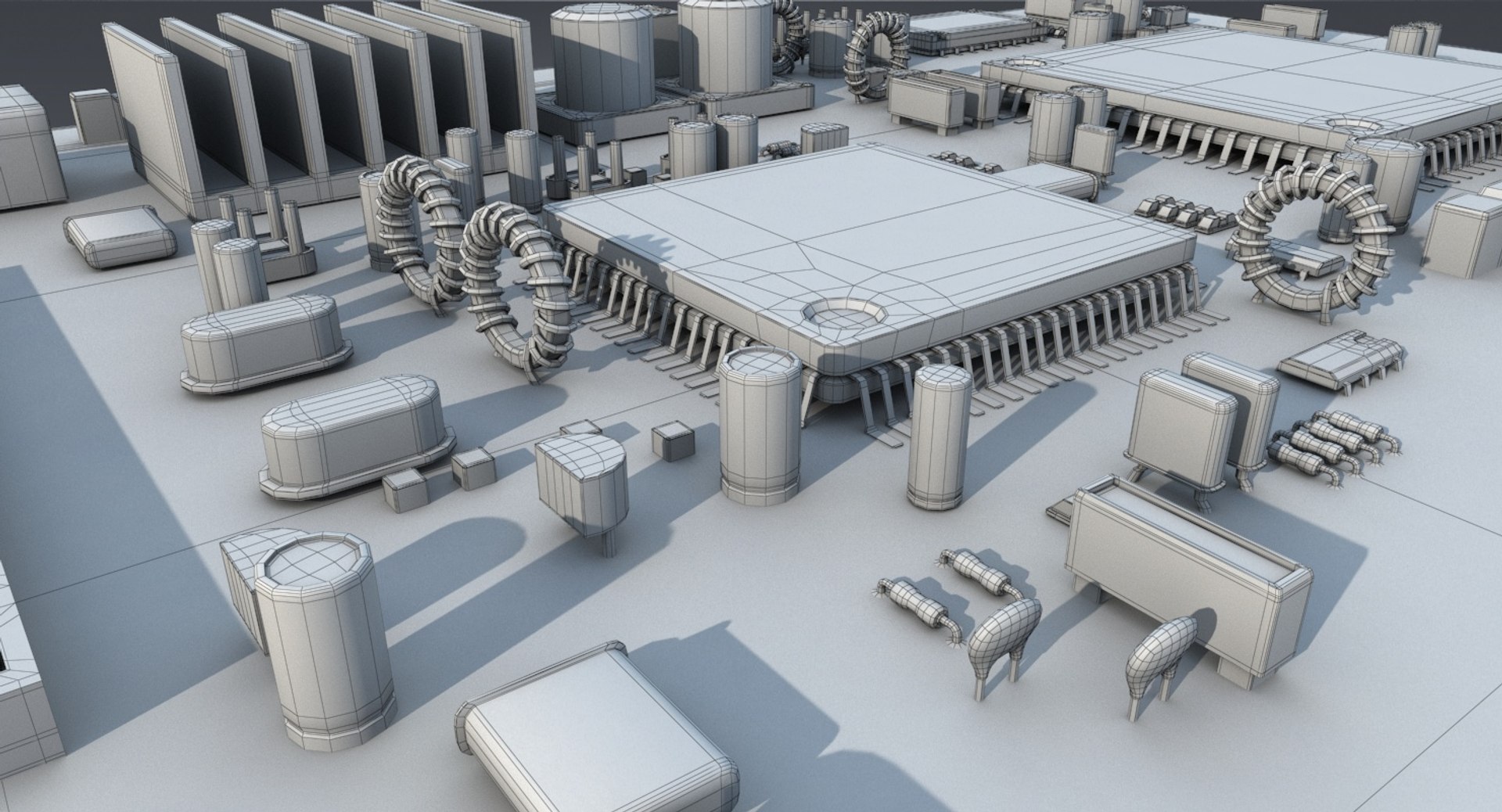 Generic Circuit Blue Board 3D Model - TurboSquid 1234784