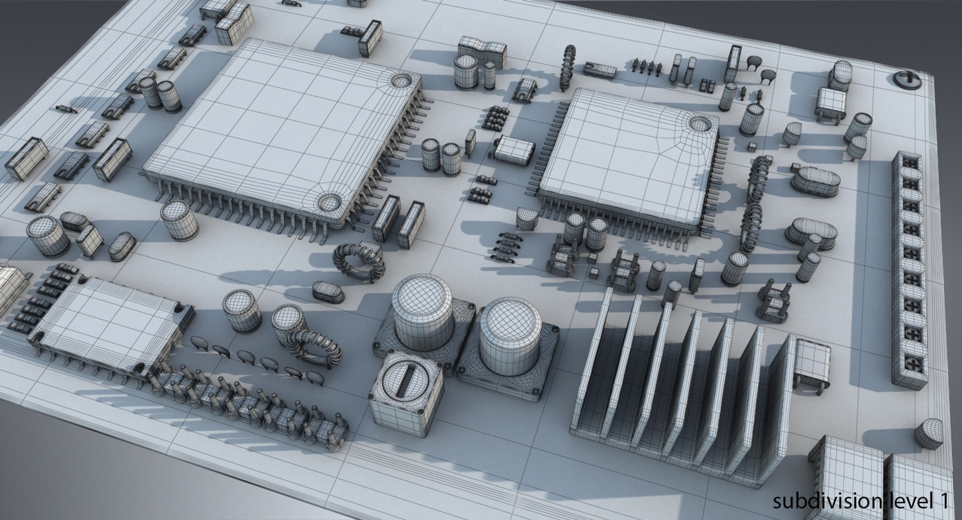 Generic Circuit Blue Board 3D Model - TurboSquid 1234784