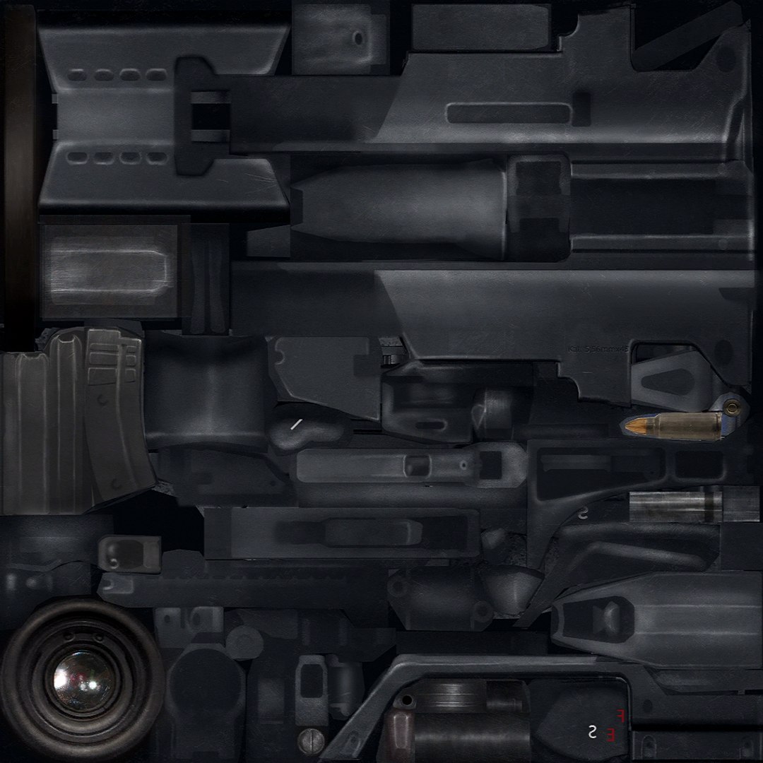 HK G36KV 3D Model High Detail Game Ready Rigged Model - TurboSquid 2340411