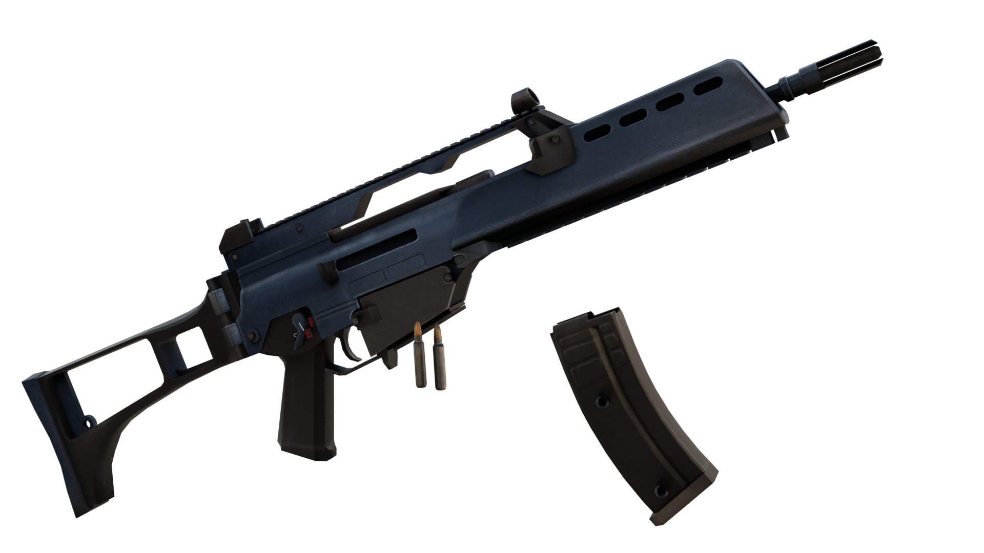 HK G36KV 3D Model High Detail Game Ready Rigged Model - TurboSquid 2340411