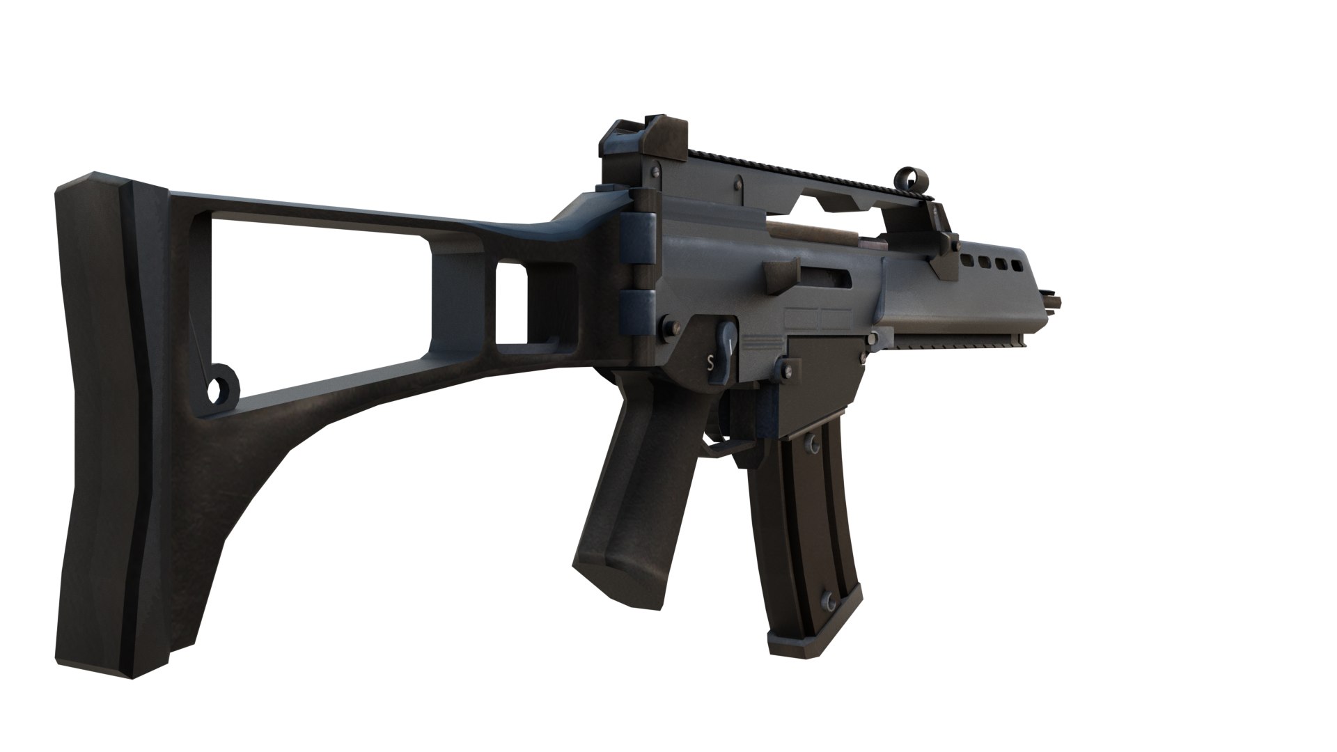 HK G36KV 3D Model High Detail Game Ready Rigged Model - TurboSquid 2340411