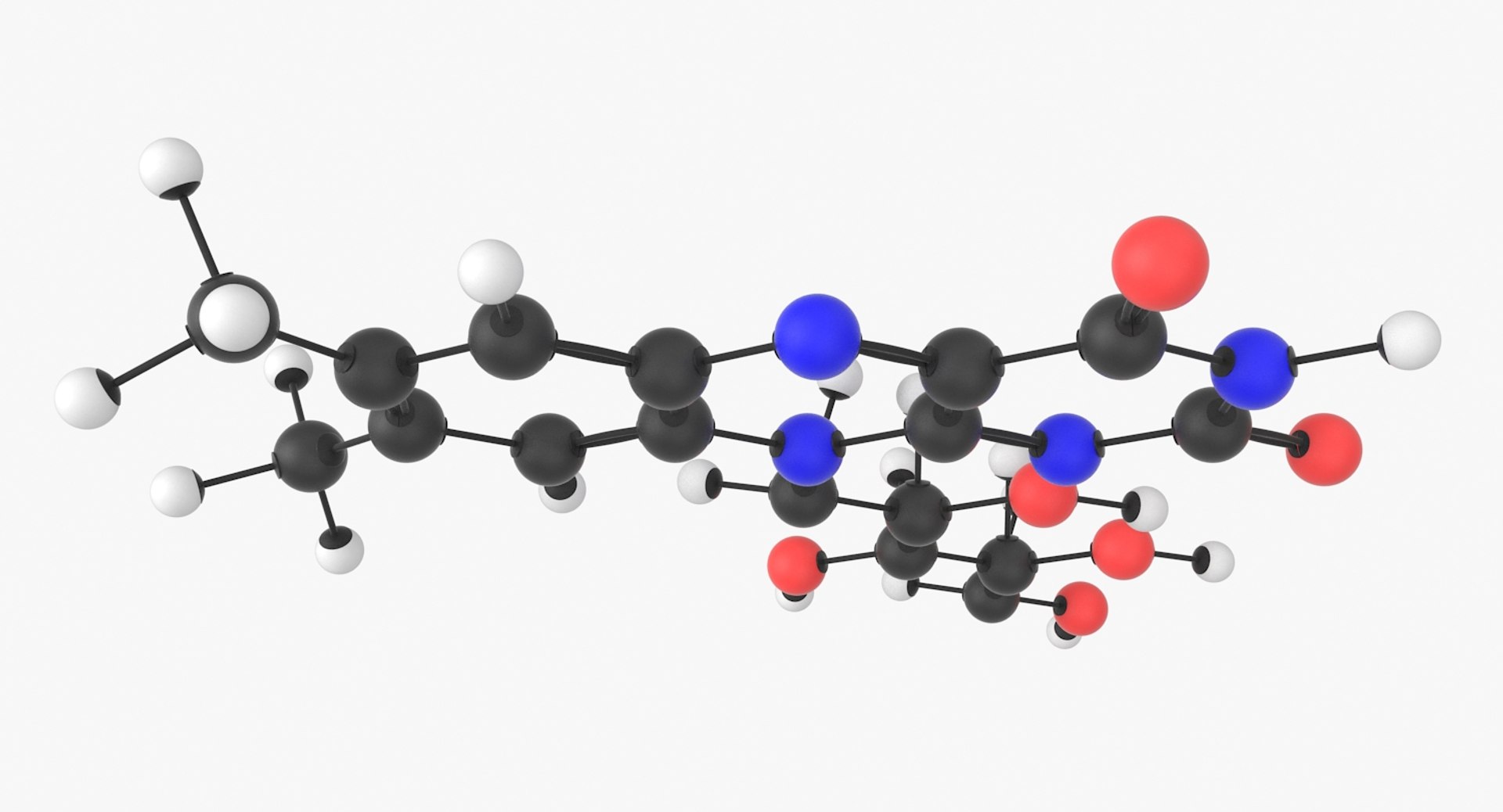 Vitamin B2 Riboflavin Molecule 3D Model - TurboSquid 1422556