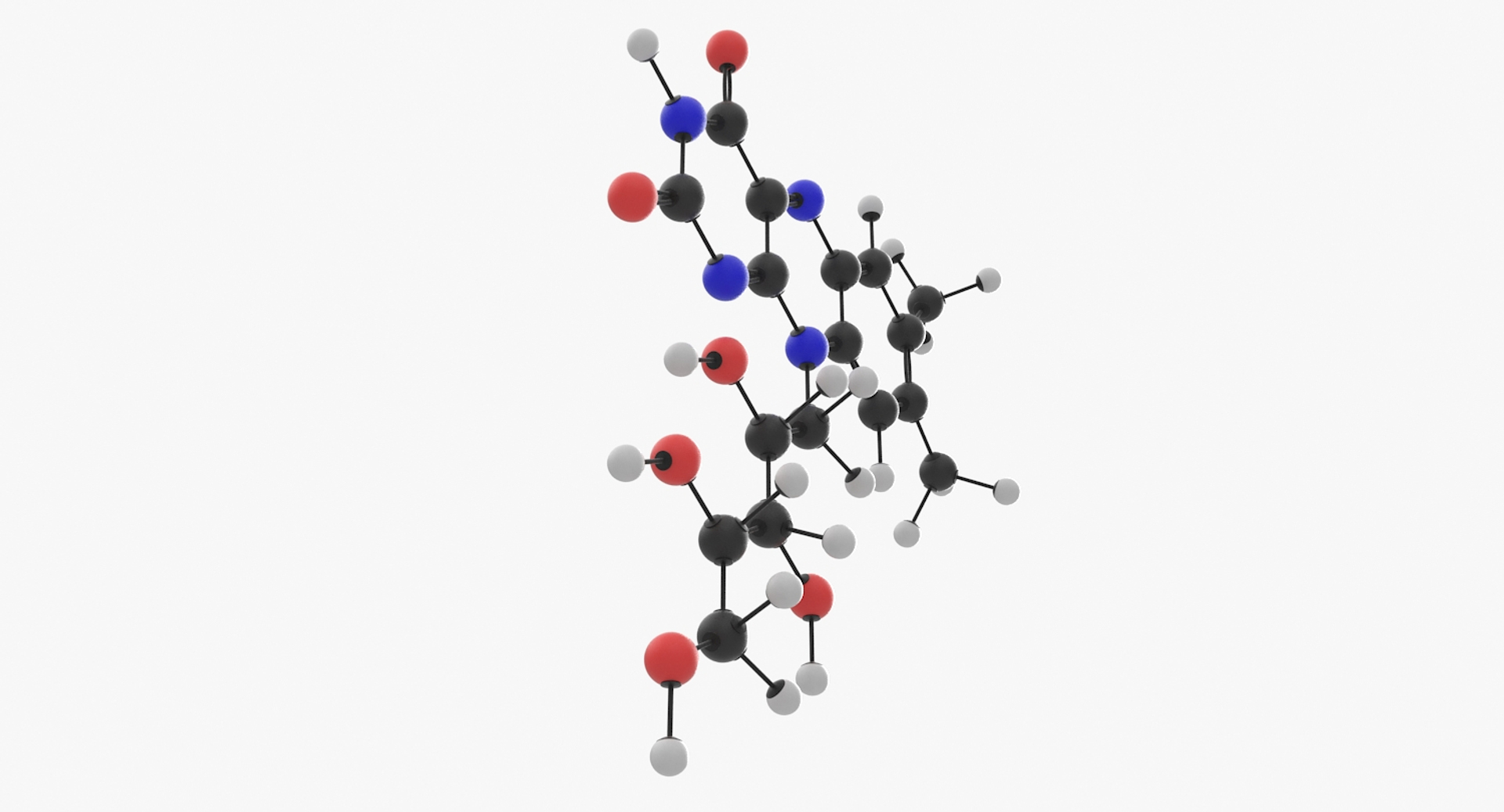 Vitamin b2 riboflavin molecule 3D model - TurboSquid 1422556