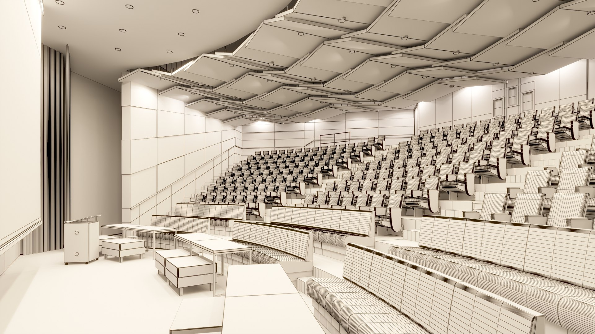 Auditorium Theater 3D Model - TurboSquid 2277834