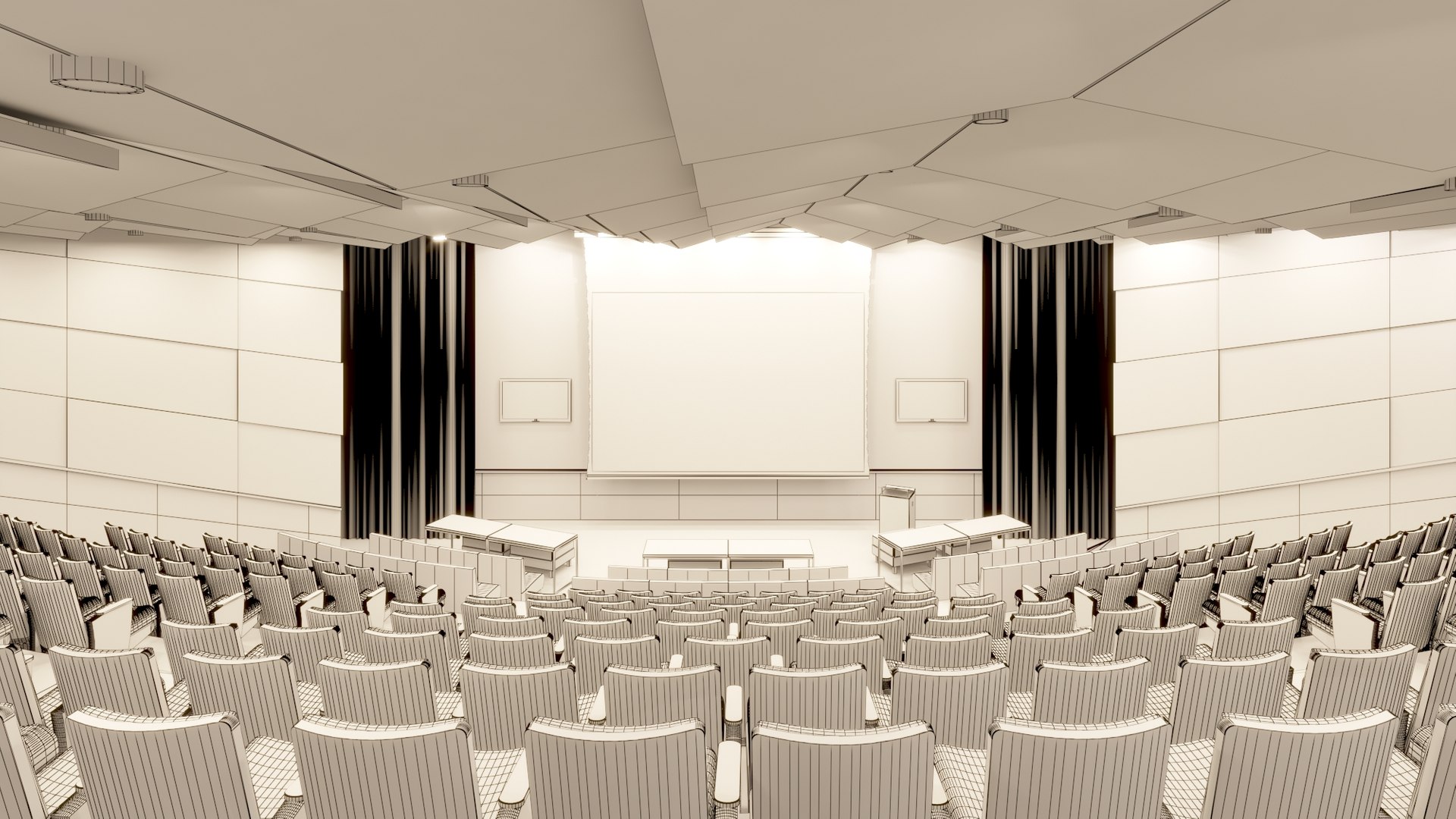 Auditorium Theater 3D Model - TurboSquid 2277834