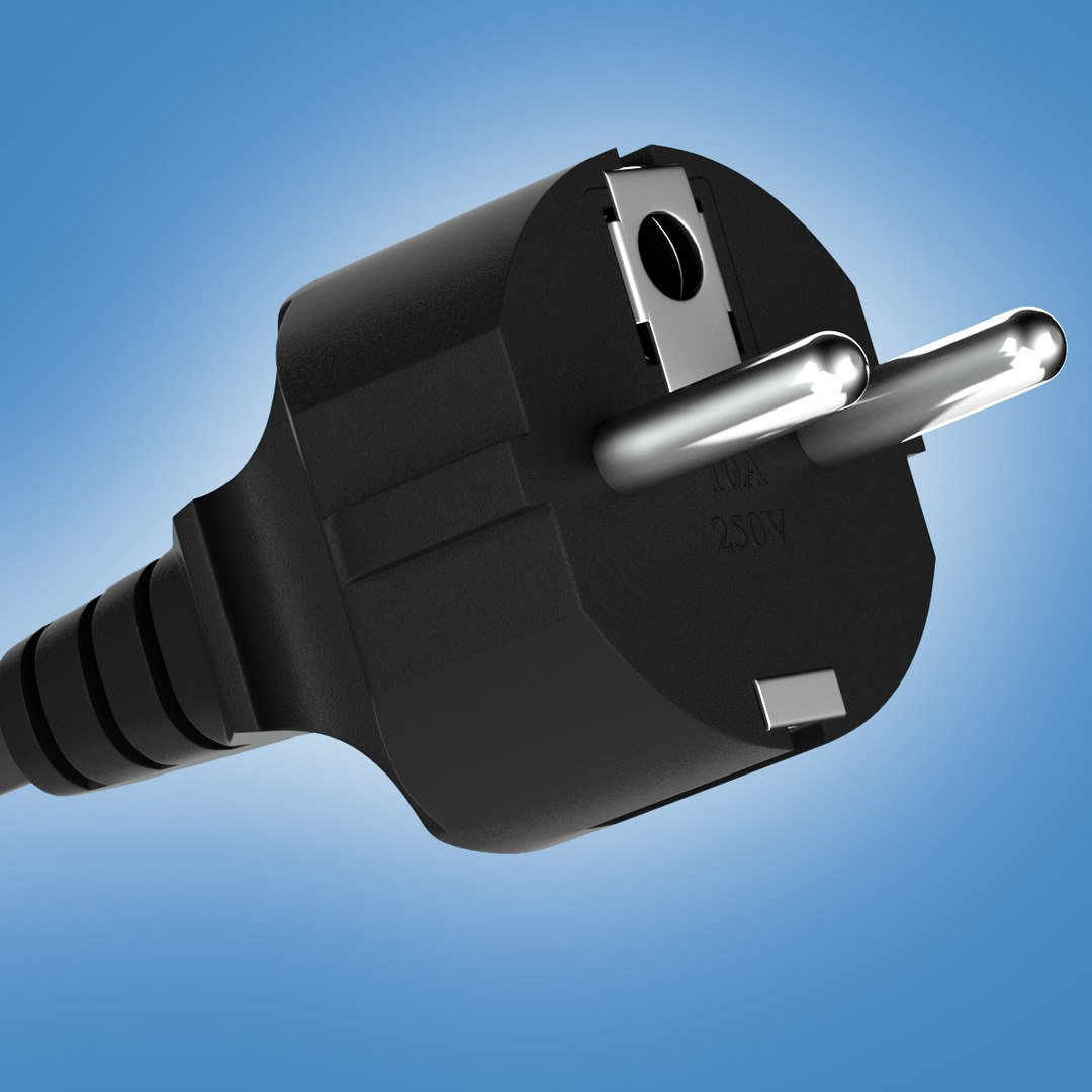3d Ac Power Plug