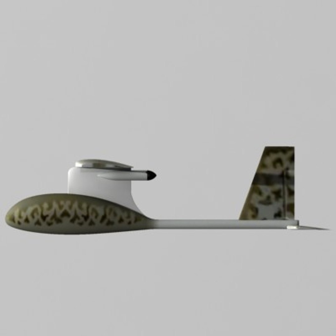 3d model raven uav aircraft plane