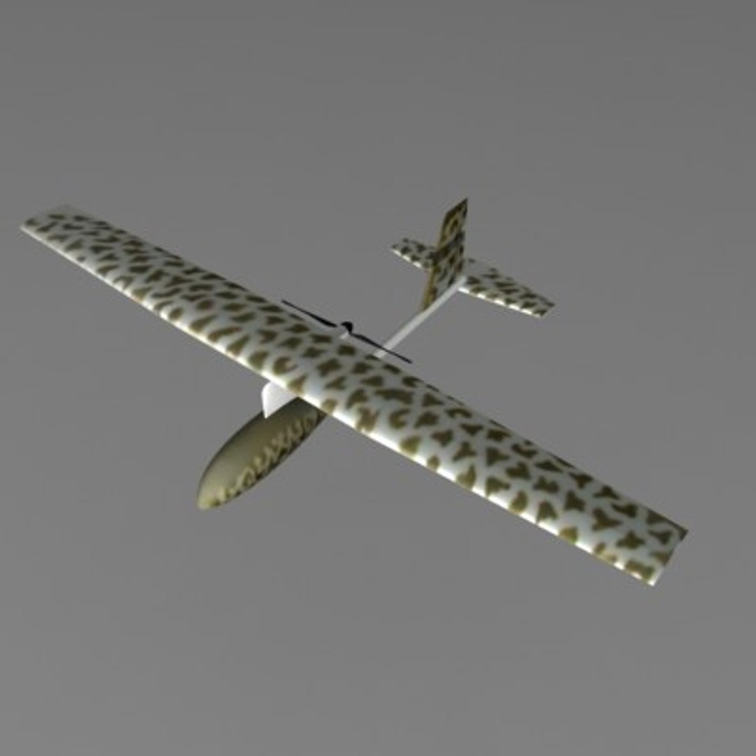 3d model raven uav aircraft plane