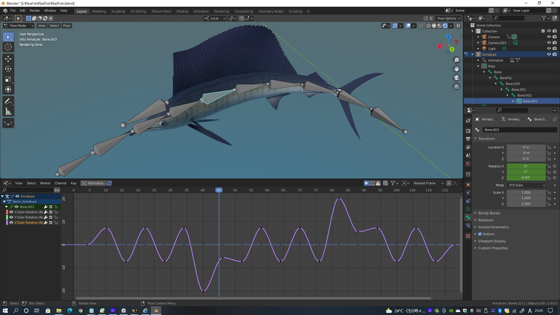 3d Indo-pacific Sailfish Model