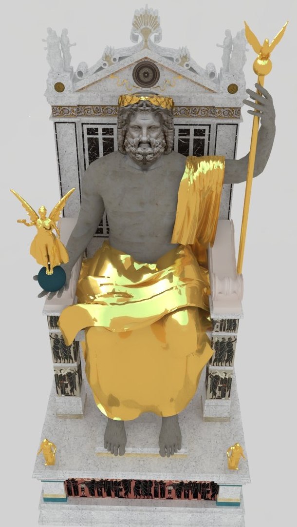 Statue Zeus 3D Model - TurboSquid 1253415