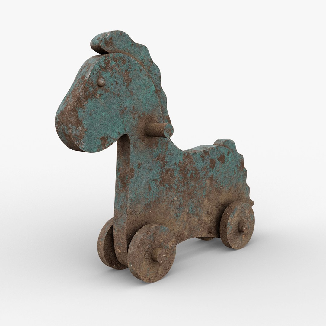 3D Model Rocking Horse Old Vintage Toy - TurboSquid 2082347