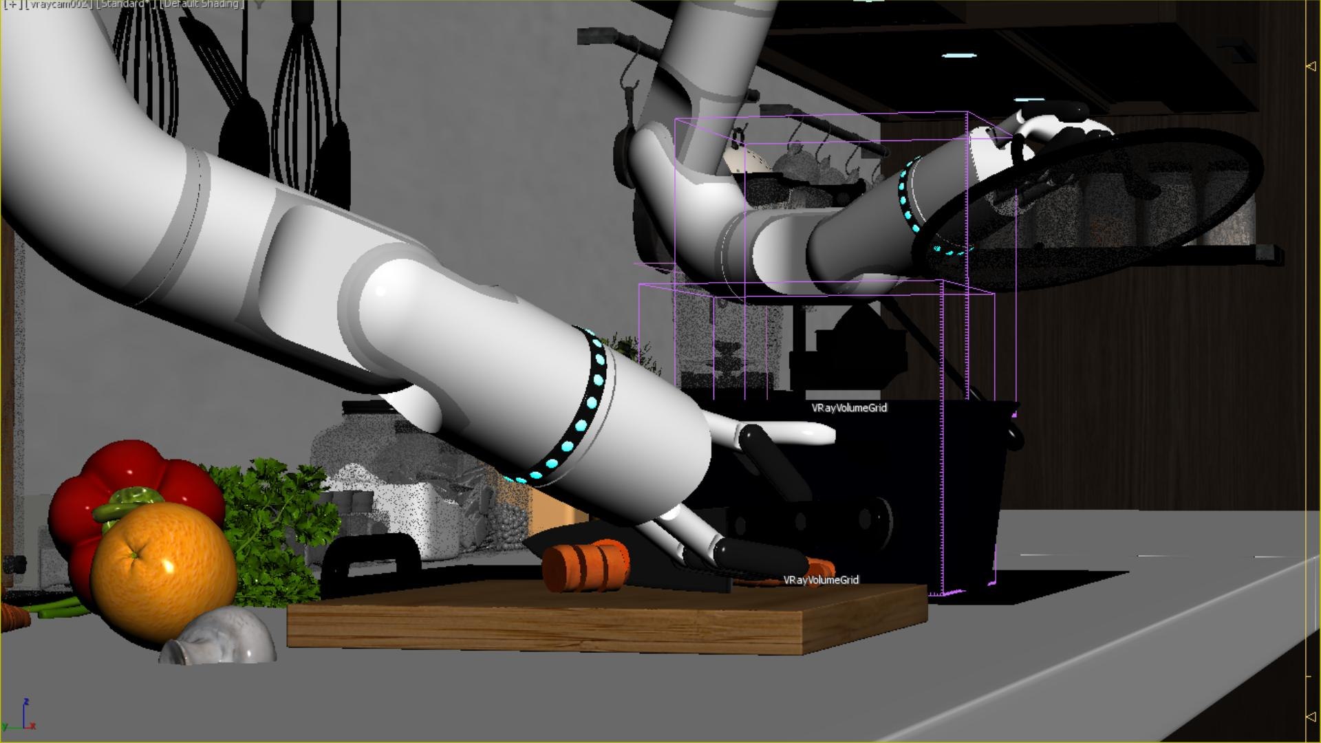 Robotic Arm Cooking Assistant 3D - TurboSquid 2204915