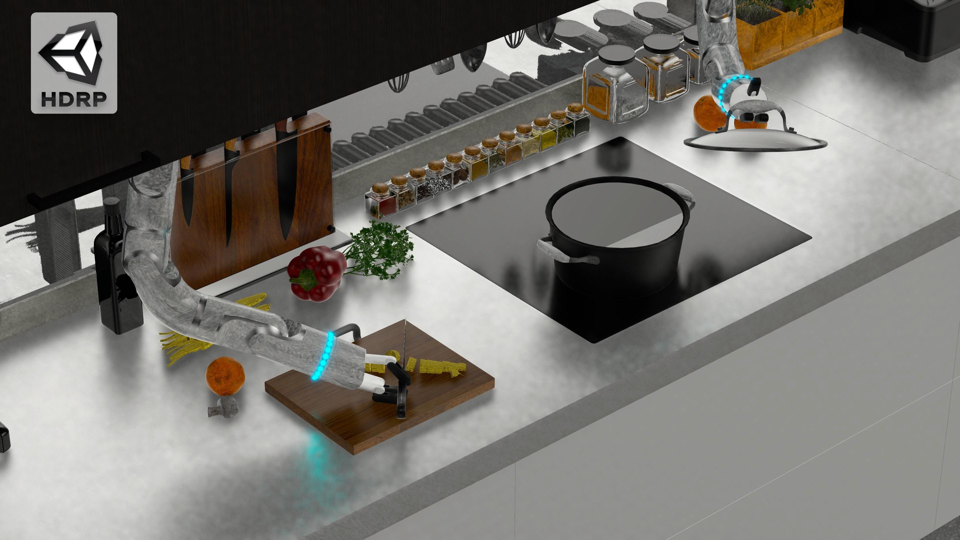 Robotic Arm Cooking Assistant 3D - TurboSquid 2204915