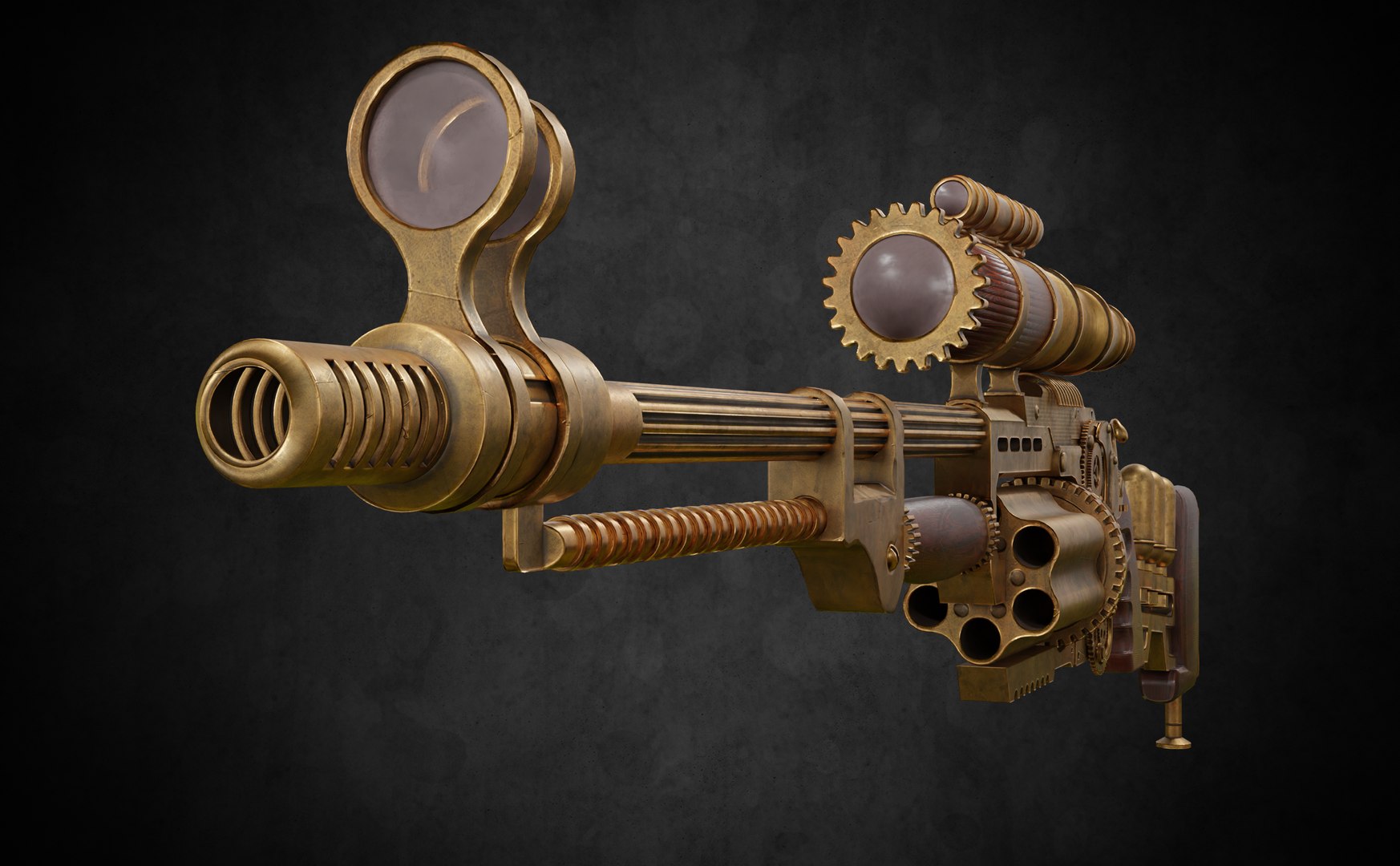 Victoria Gun PBR 4k Model - TurboSquid 2392775