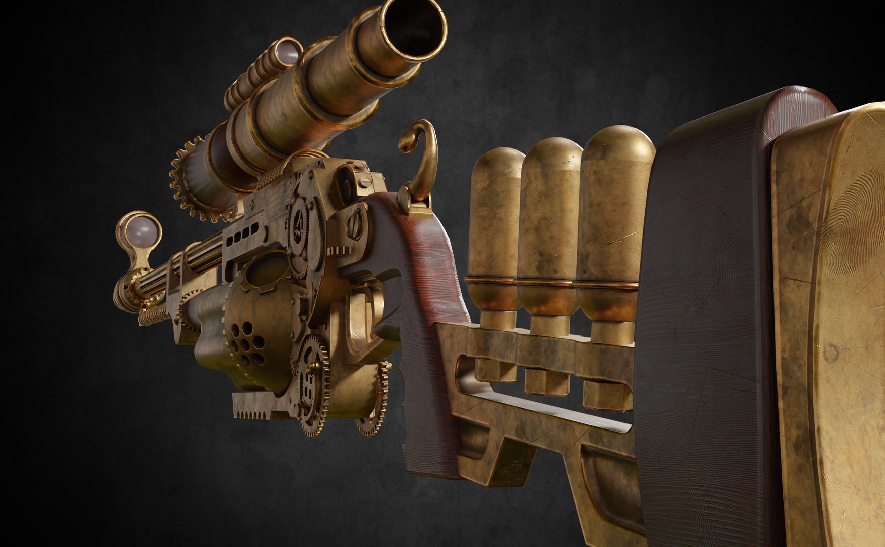 Victoria Gun PBR 4k Model - TurboSquid 2392775