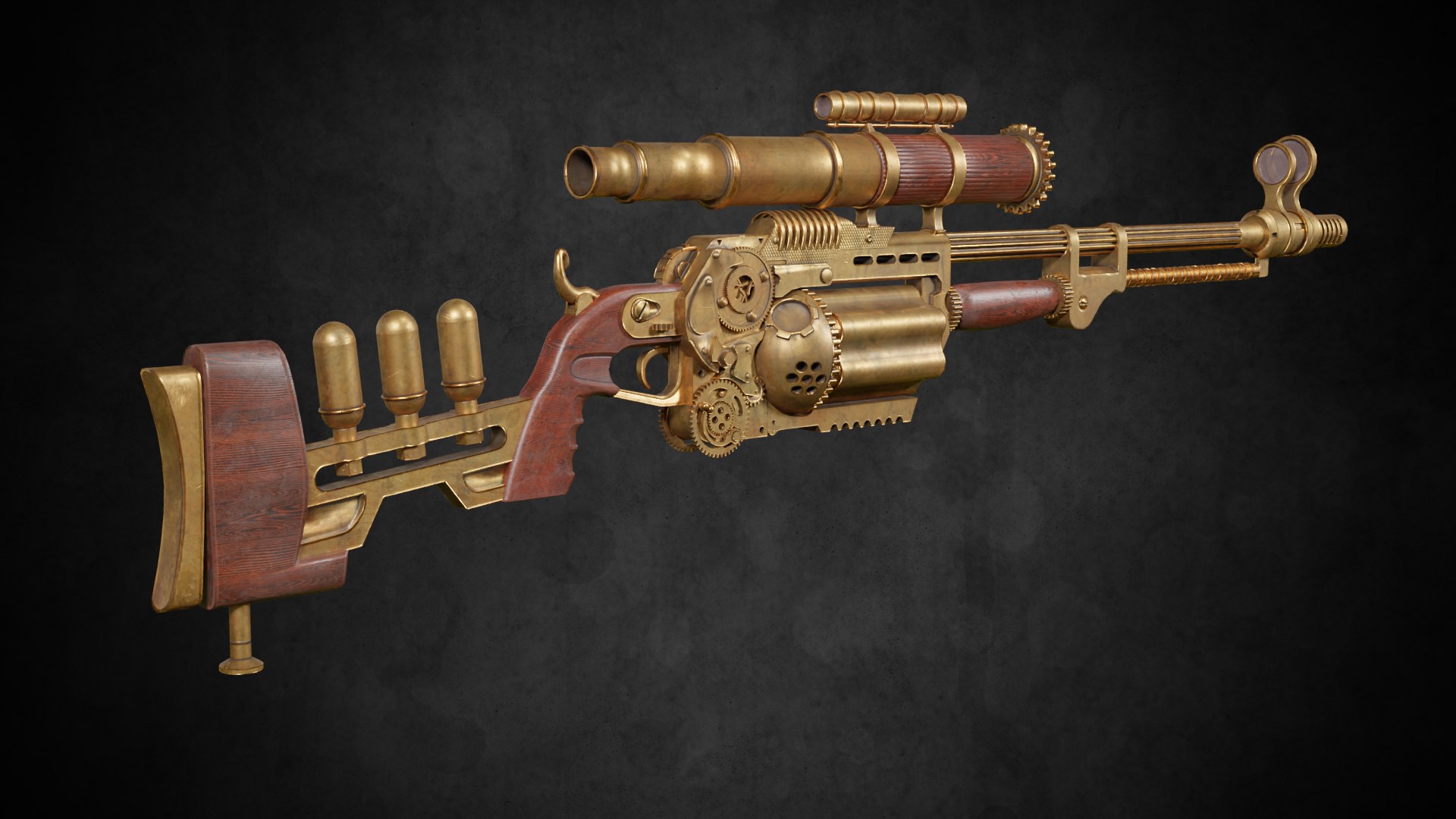 Victoria Gun PBR 4k Model - TurboSquid 2392775